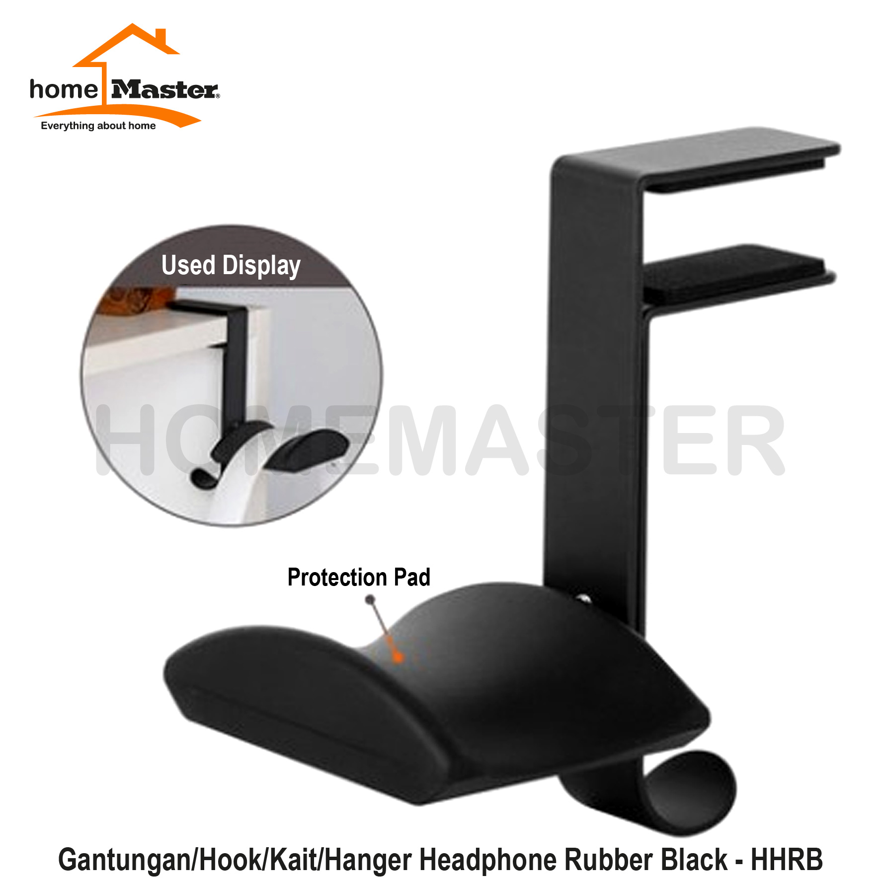 HomeMaster Headphone/Headset/Earphone Hanger/Gantungan Metal/Besi PU/Rubber HHR | Lazada Indonesia