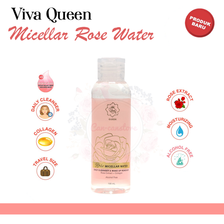 VIVA ROSE FACE MIST 60ML & ROSE MICELLAR WATER EwalooK | Lazada Indonesia
