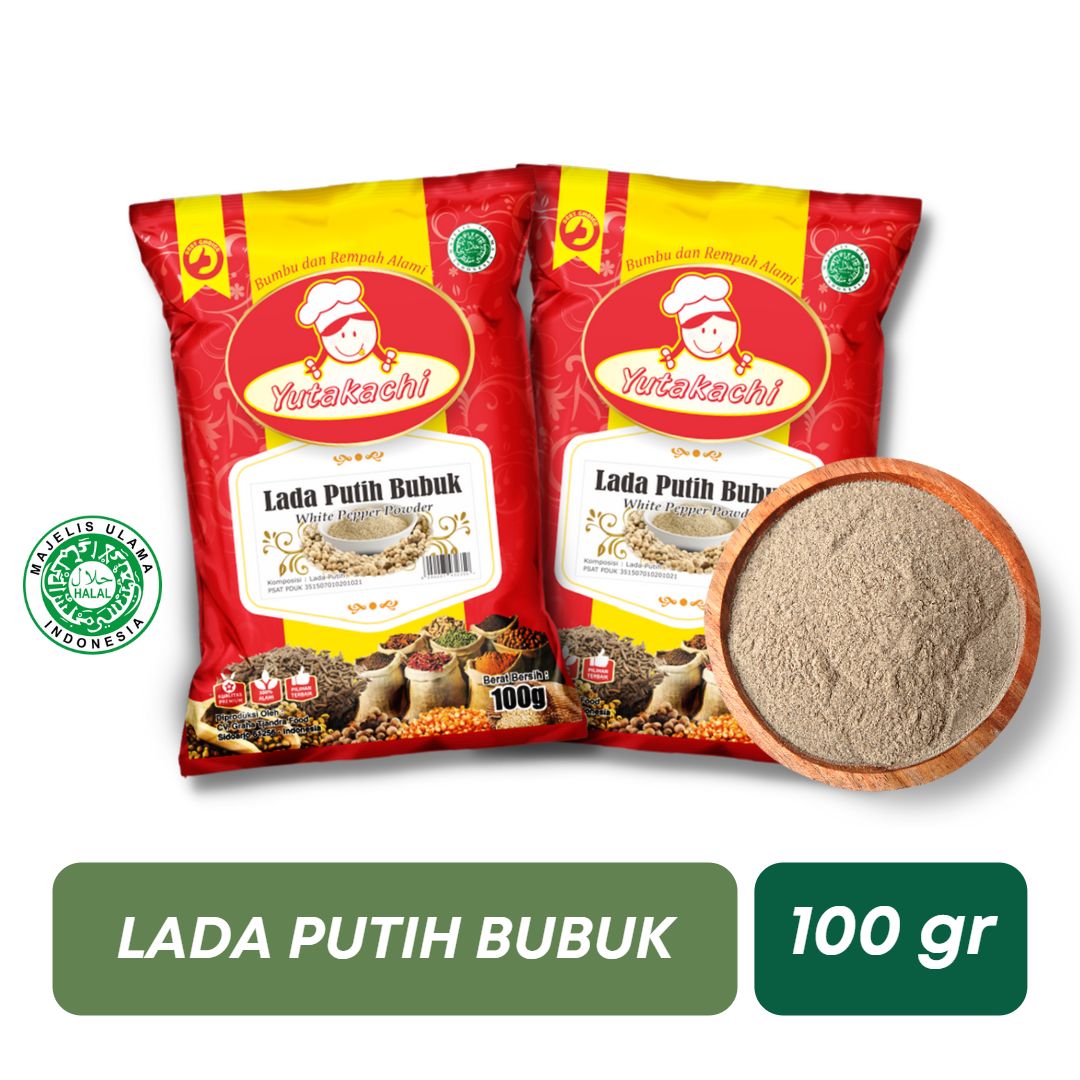 Lada Putih Bubuk 100 Gram Yutakachi Asli / Merica Putih Murni / Ground ...