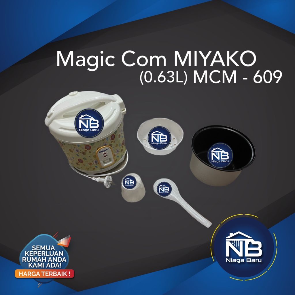 Miyako Magic Com Mini Terbaru Promo 3 in 1 MCM 609 - 0.6 Liter | Lazada ...