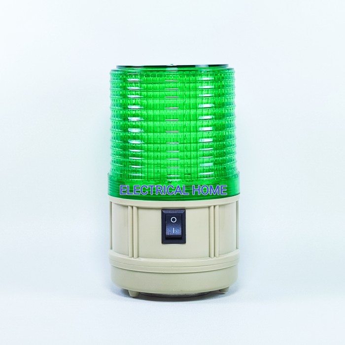 LAMPU ROTARY LED PAKAI BATERAI / MAGNET BASE WARNA HIJAU | Lazada Indonesia