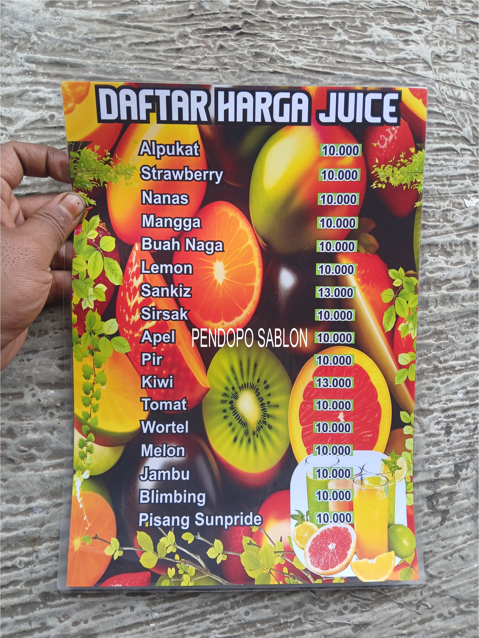 Cetak daftar menu minuman A4 | Lazada Indonesia