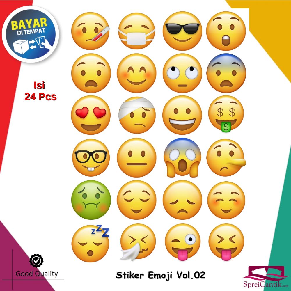 PROMO Stiker Sticker Emoji Emoticon Whatsapp WA - Motor Mobil Helm ...