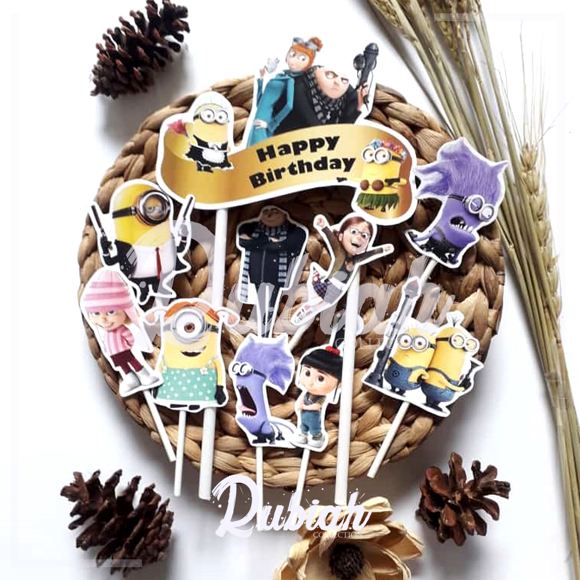 Toppercake Karakter MInion 2 / Hiasan Kue / Tusukan Kue | Lazada Indonesia