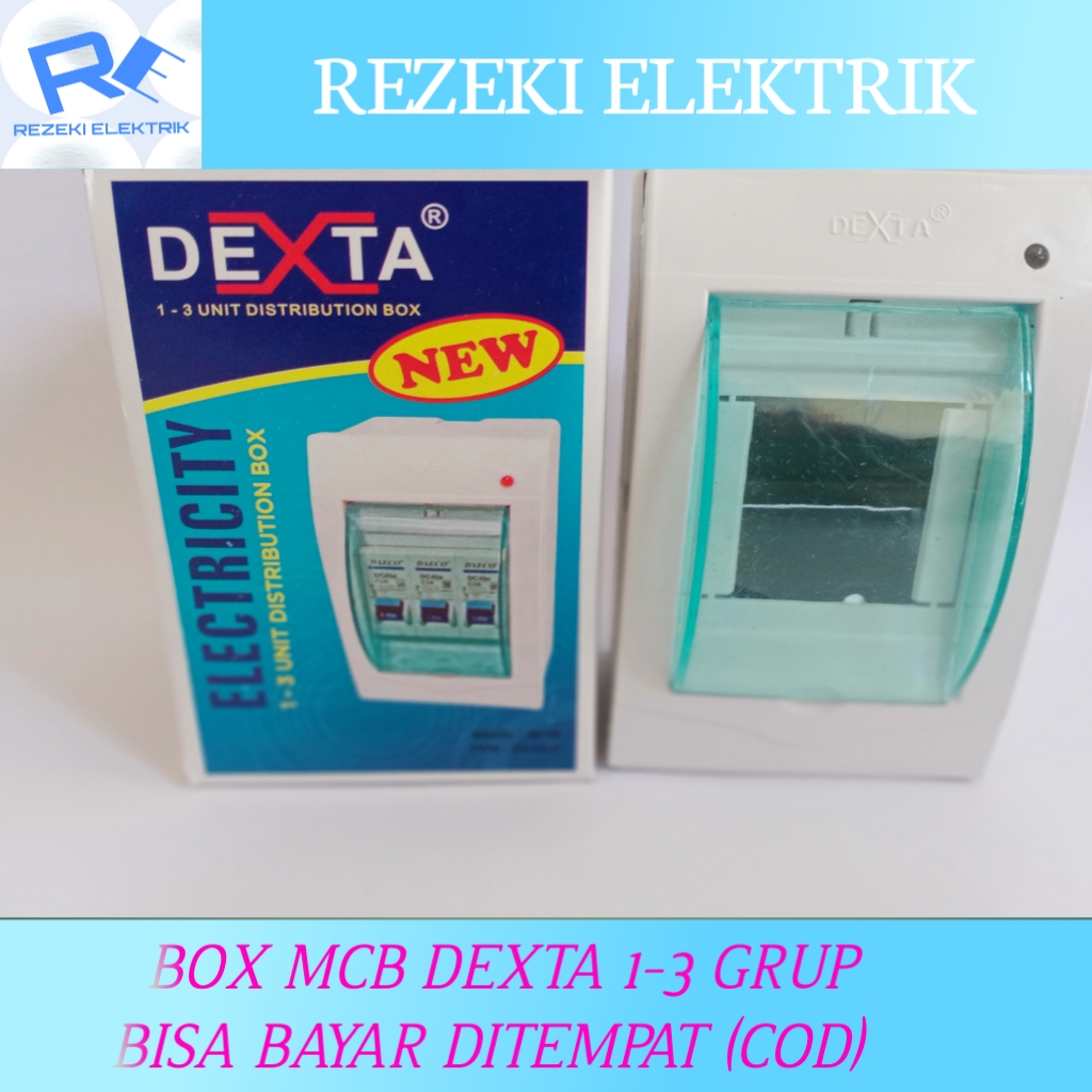PANEL DISTRIBUTION BOX MCB DEXTA ISI 1-3 MCB DENGAN LAMPU INDIKATOR ...