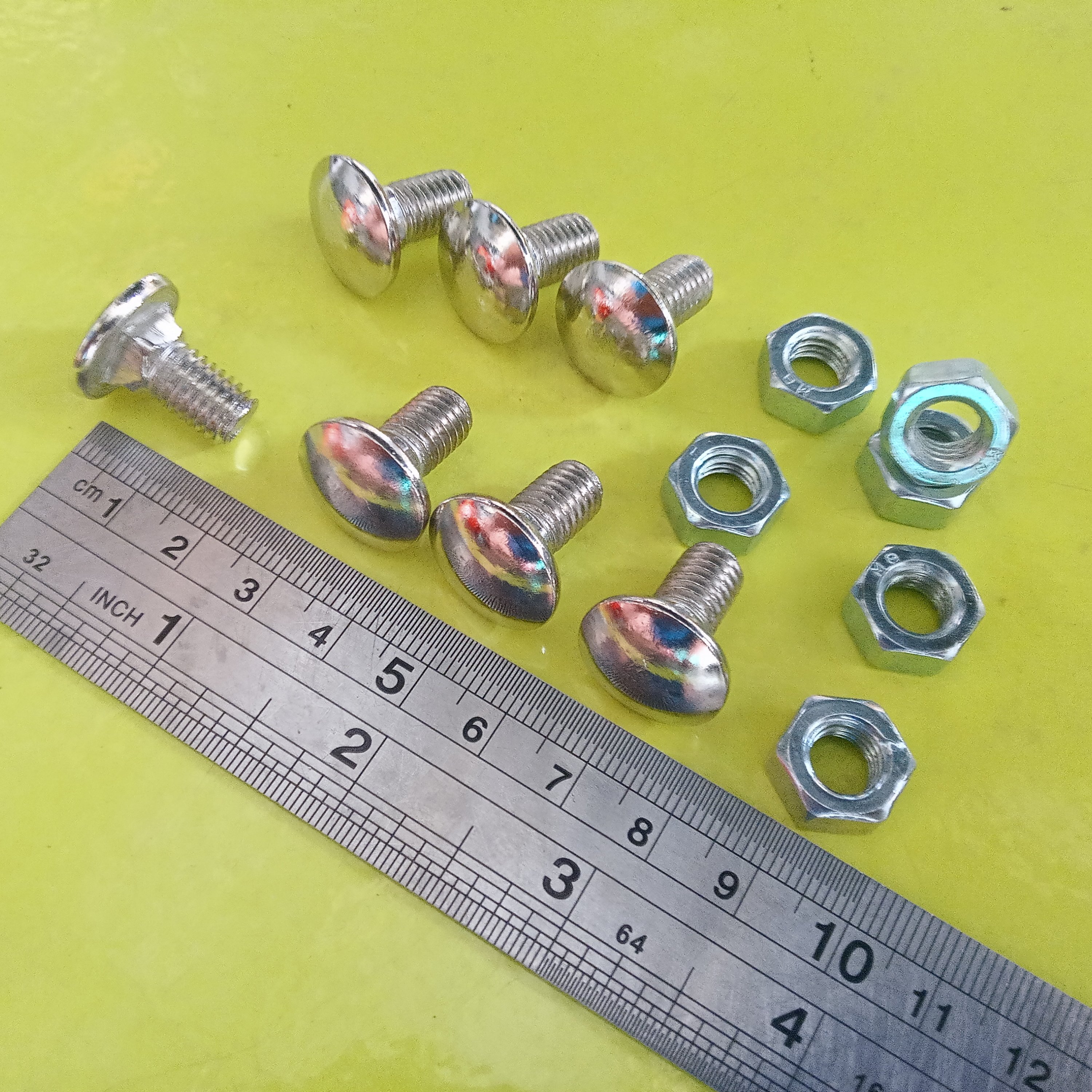 BAUT MUR CB M8x15 NIKEL / BAUT M8 X 15 PANJANG 1.5CM / BAUT 13 KUNCI 13 ...