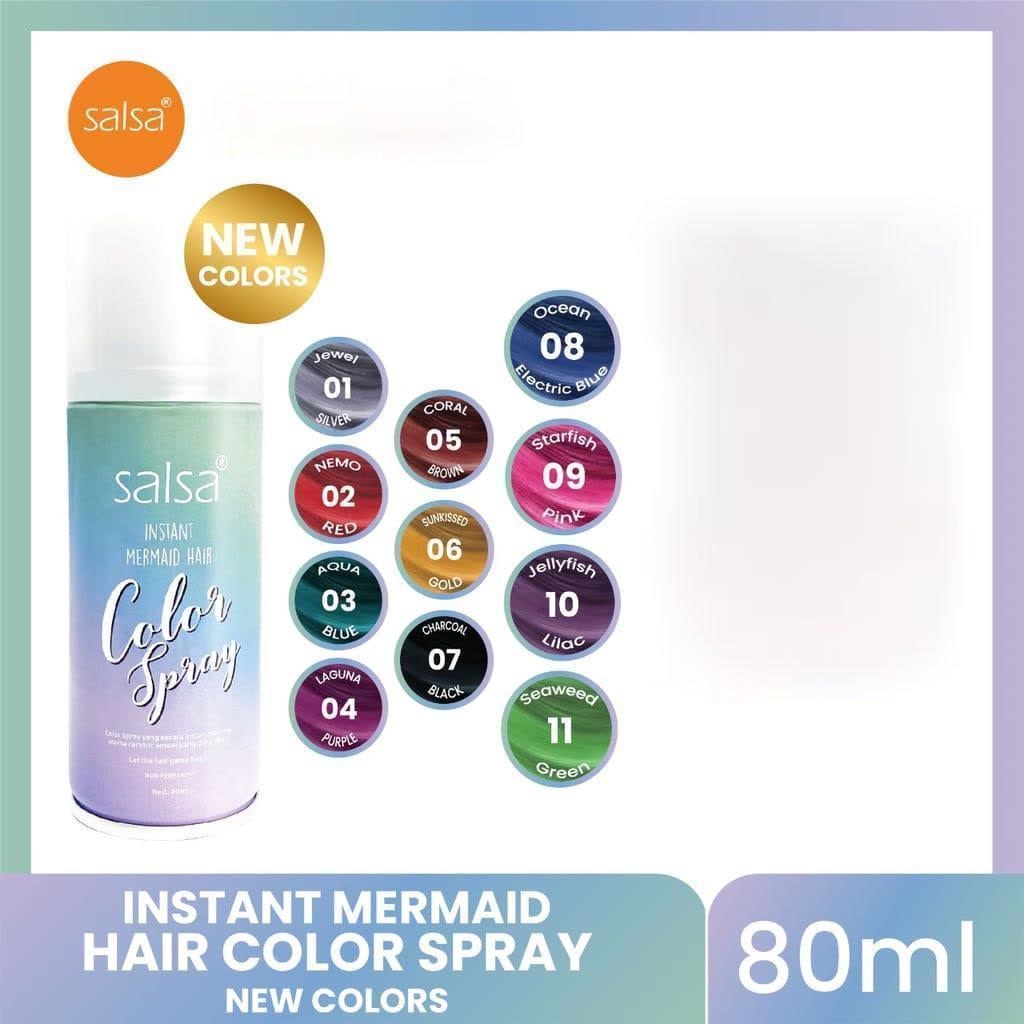 SERBA5000 - Salsa Instant Mermaid Hair Color Spray / cat rambut semprot ...
