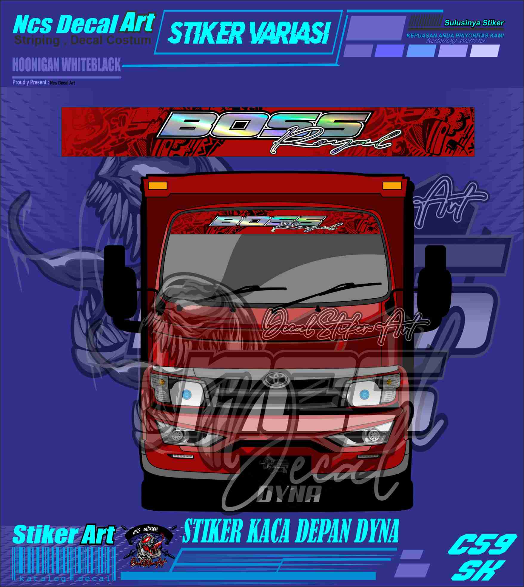Sticker Truk Sticker Mobil Truk Sticker Truk Bismillah Sticker Custom ...