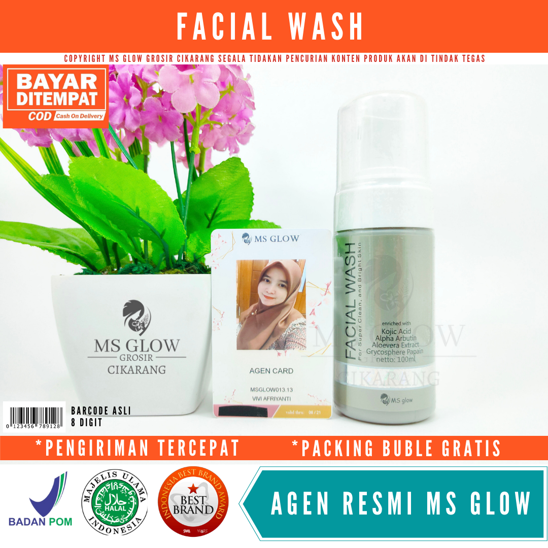 facial wash ms glow acne whitening ultimate flek luminous / pencuci ...