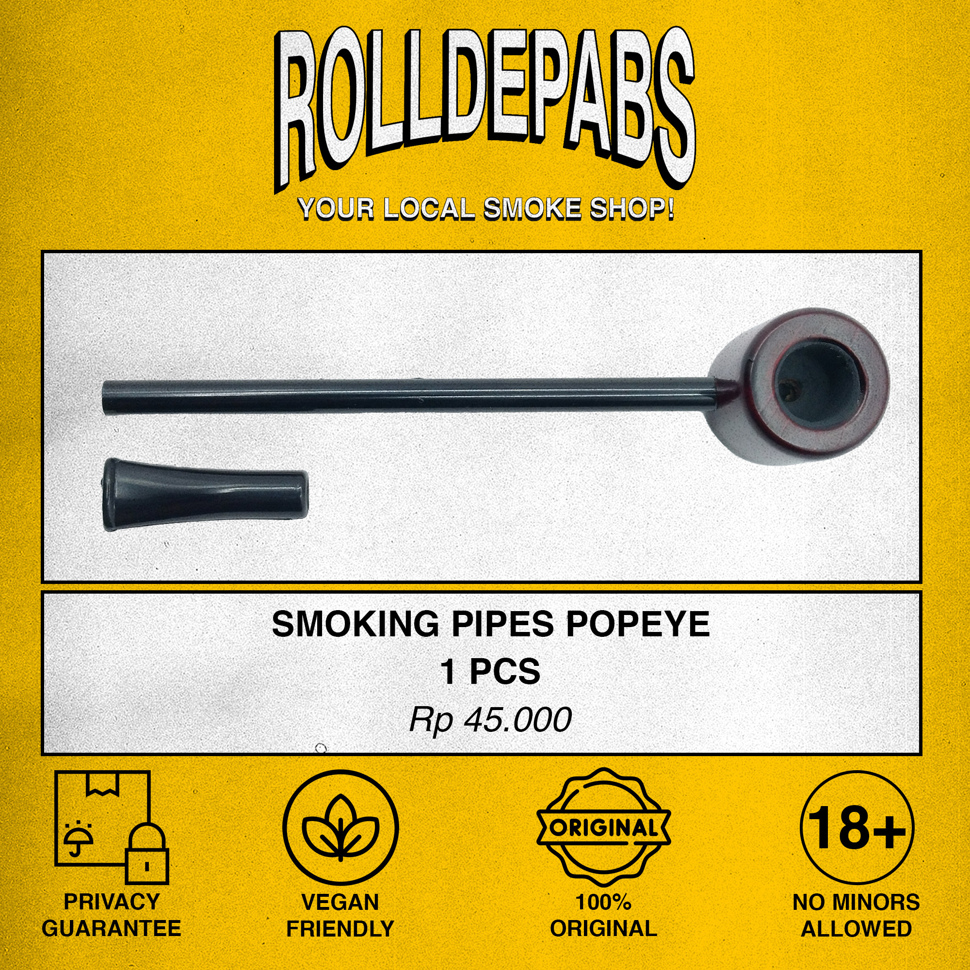 Smoking Pipes Wood / Pipa Rokok Kayu / Cangklong Popeye | Lazada Indonesia