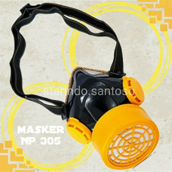 Masker NP 305 respirator filter anti asap debu kotoran kimia polusi ...