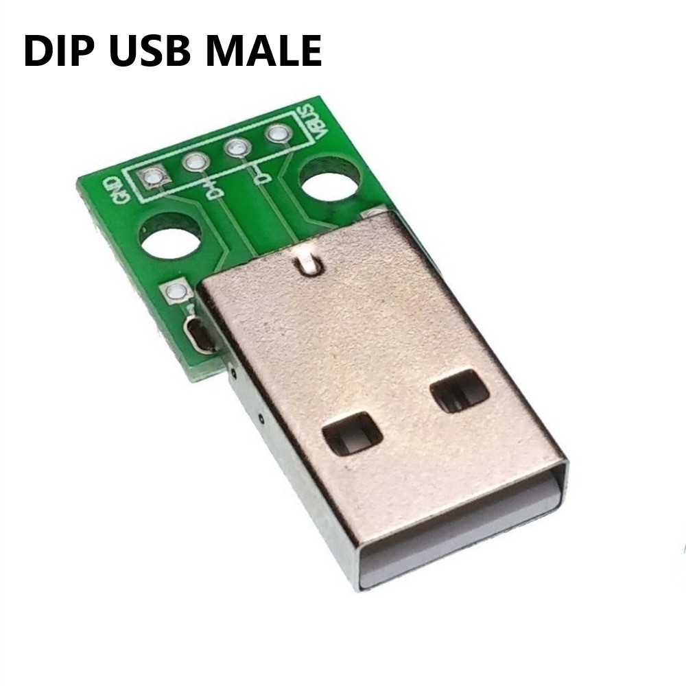 USB MALE TO PCB USB MALE TO DIP BREAKOUT TYPE A CONNECTOR | Lazada ...