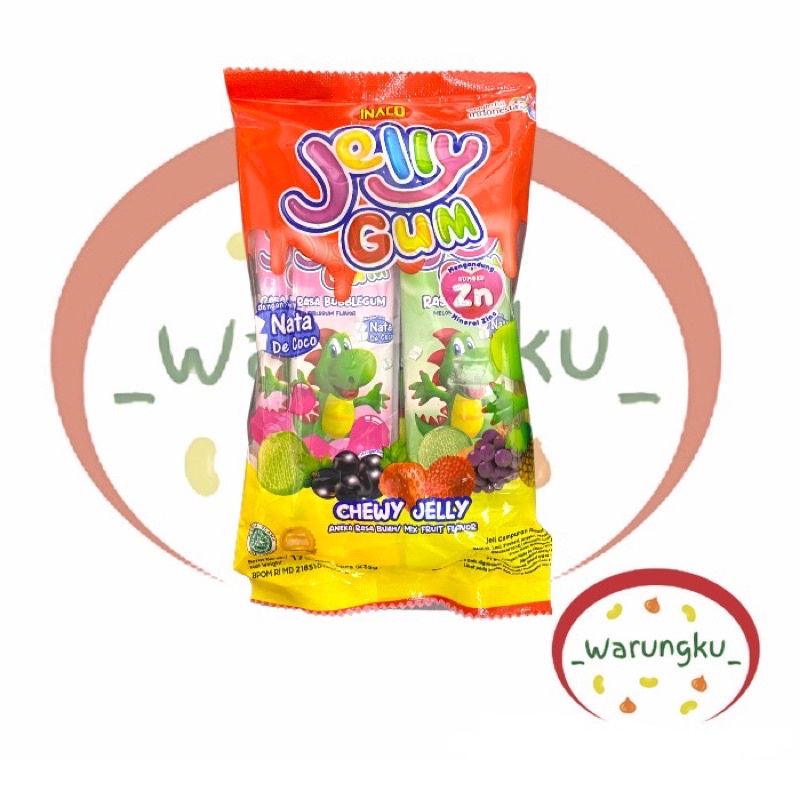 Inaco JELLY GUM Nata De Coco Isi 5 Stick Aneka Rasa | Lazada Indonesia