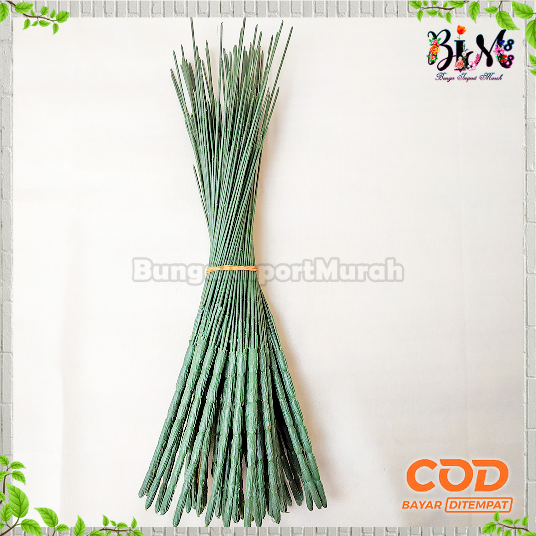 Tangkai Bunga Polos Panjang Cabang 5 isi 50 PCS - Tangkaian Kepala ...