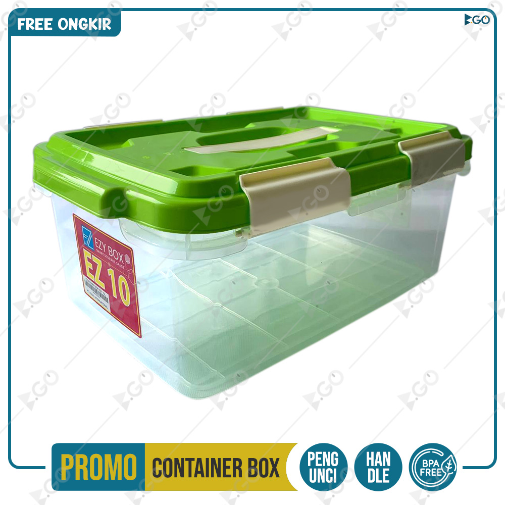 EZY Box 10 LITER Penyimpanan Kontainer Plastik Murah dapur makanan ...
