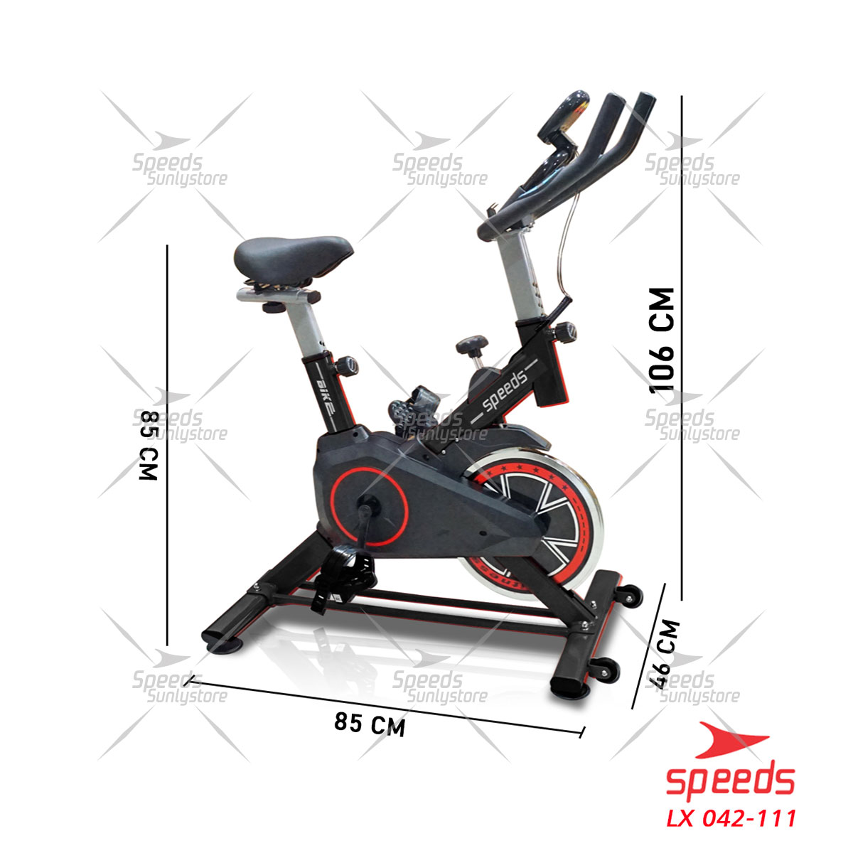SPEEDS Sepeda Olahraga Spinning Fitness Alat Fitness Sepeda Statis ...