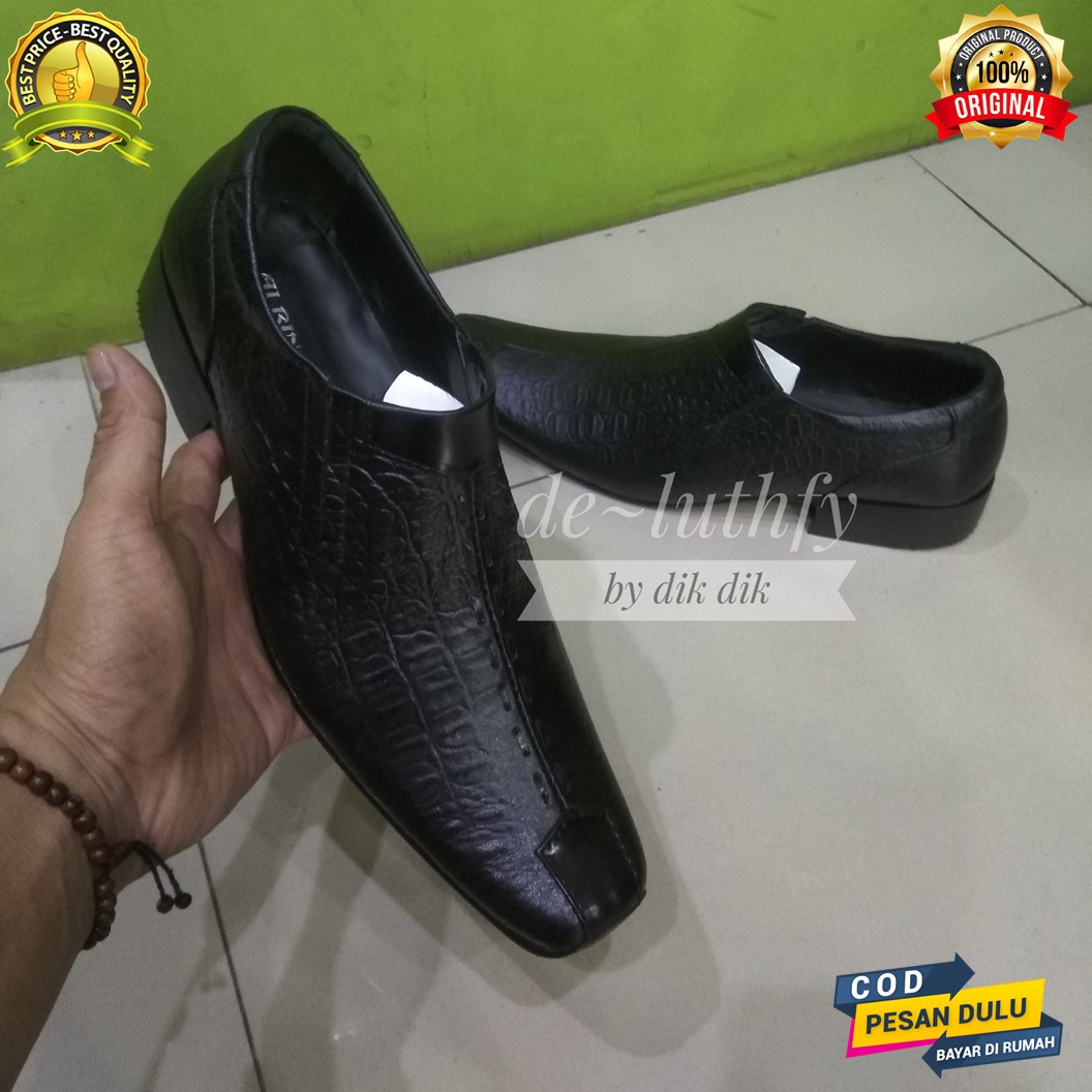 SEPATU PANTOFEL PANSUS PRIA KULIT PREMIUM / PANTOPEL RESMI FORMAL ...