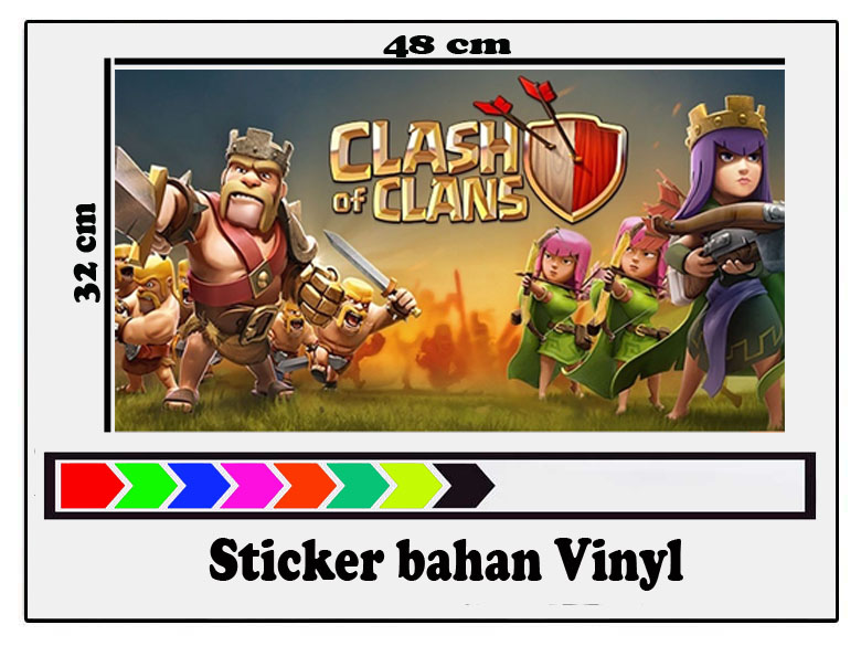 Gambar Poster dan Sticker karakter COC Uk 32 x 48 cm | Lazada Indonesia