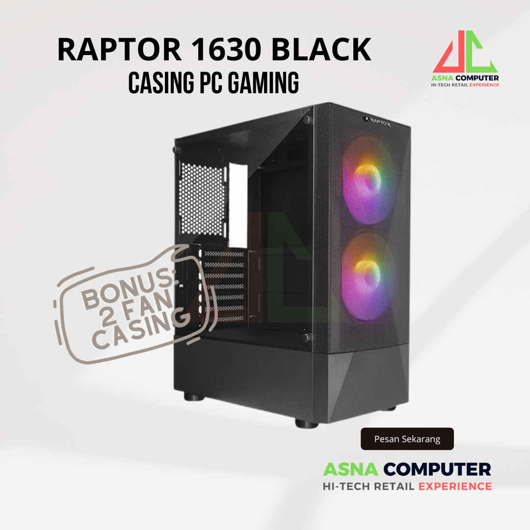 Casing Komputer Gaming Tanpa Power Supply Power Up Raptor Case PC Game ...