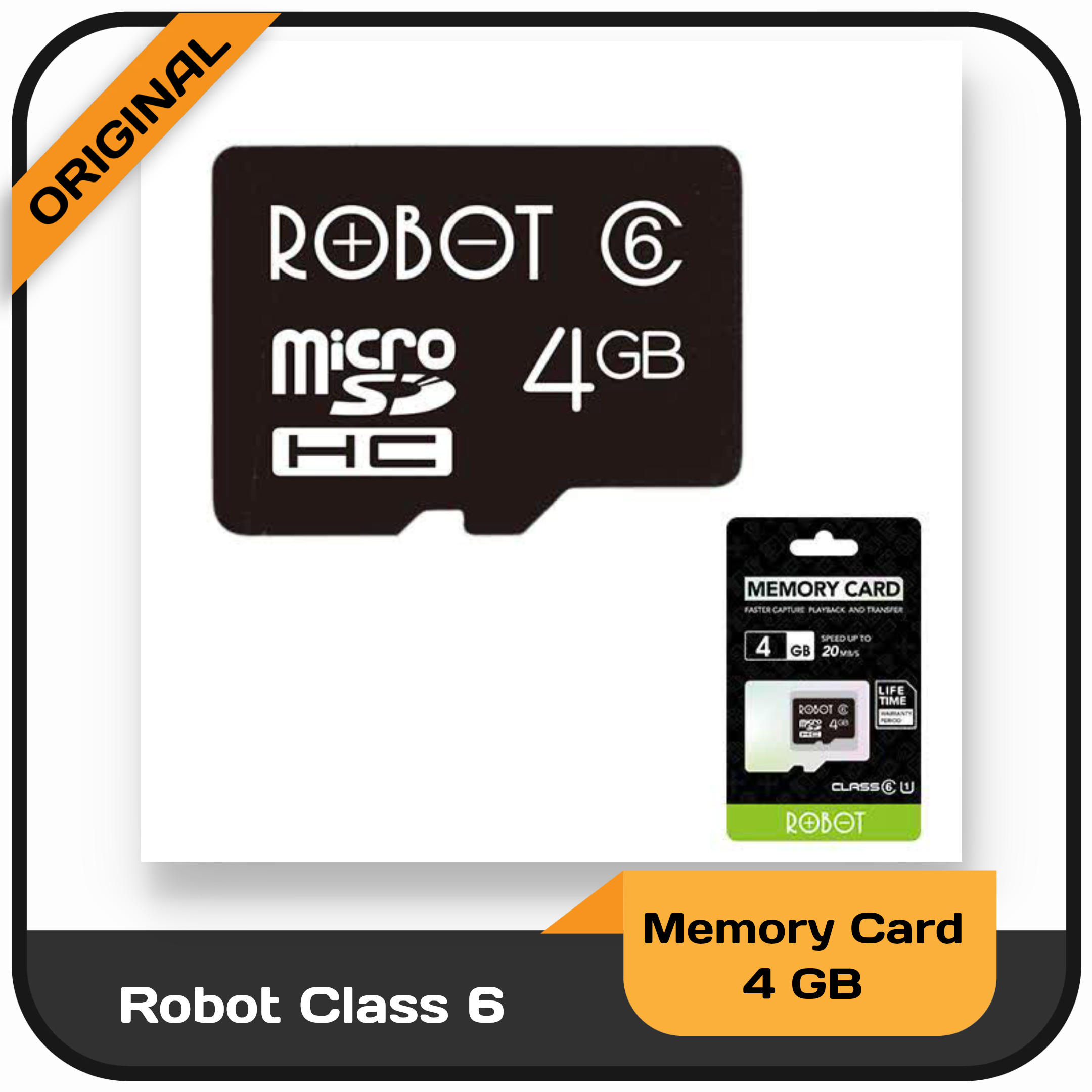 Kartu Memory Card 4gb Robot Class 6 | Lazada Indonesia
