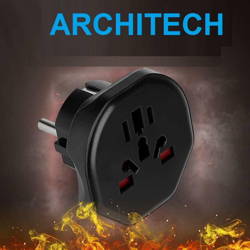 ARCHITECH Travel Adaptor Multi-country / Adapter Universal / Colokan ...