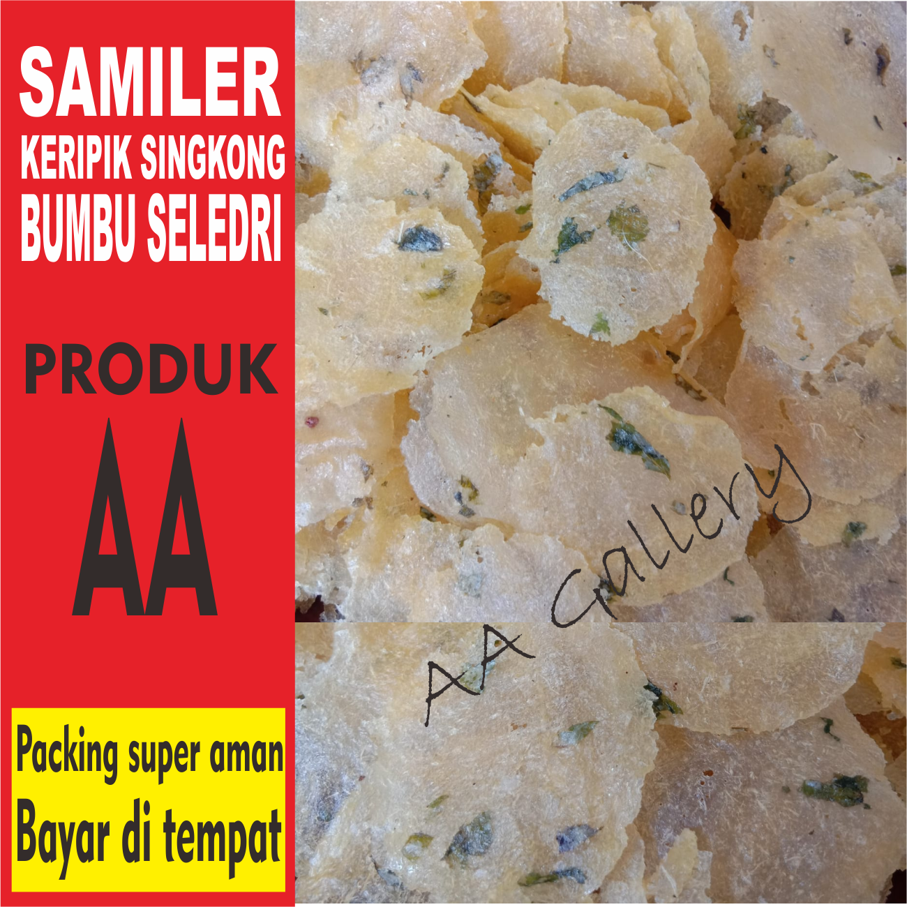 Samiler mentah kerupuk singkong samiler khas camilan tradisional ...