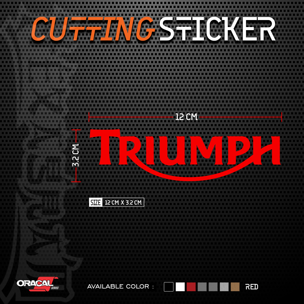 Cutting Sticker TRIUMPH Logo | Stiker Cutting Logo TRIUMPH | Lazada ...