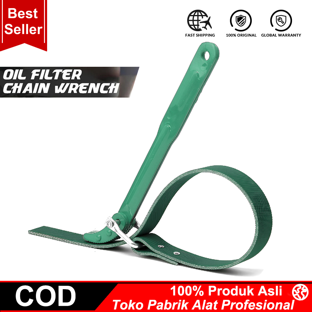 Kunci Oli Filter Kulit Sabuk 9" 12" Kunci Pembuka Filter Oli Mobil ...