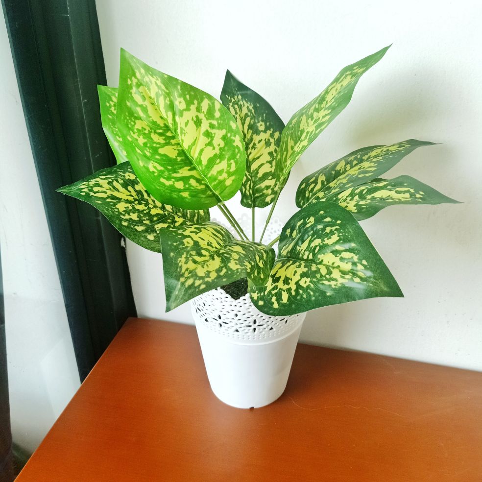 daun talas daun hias daun palsu Artificial bunga plastik | Lazada Indonesia