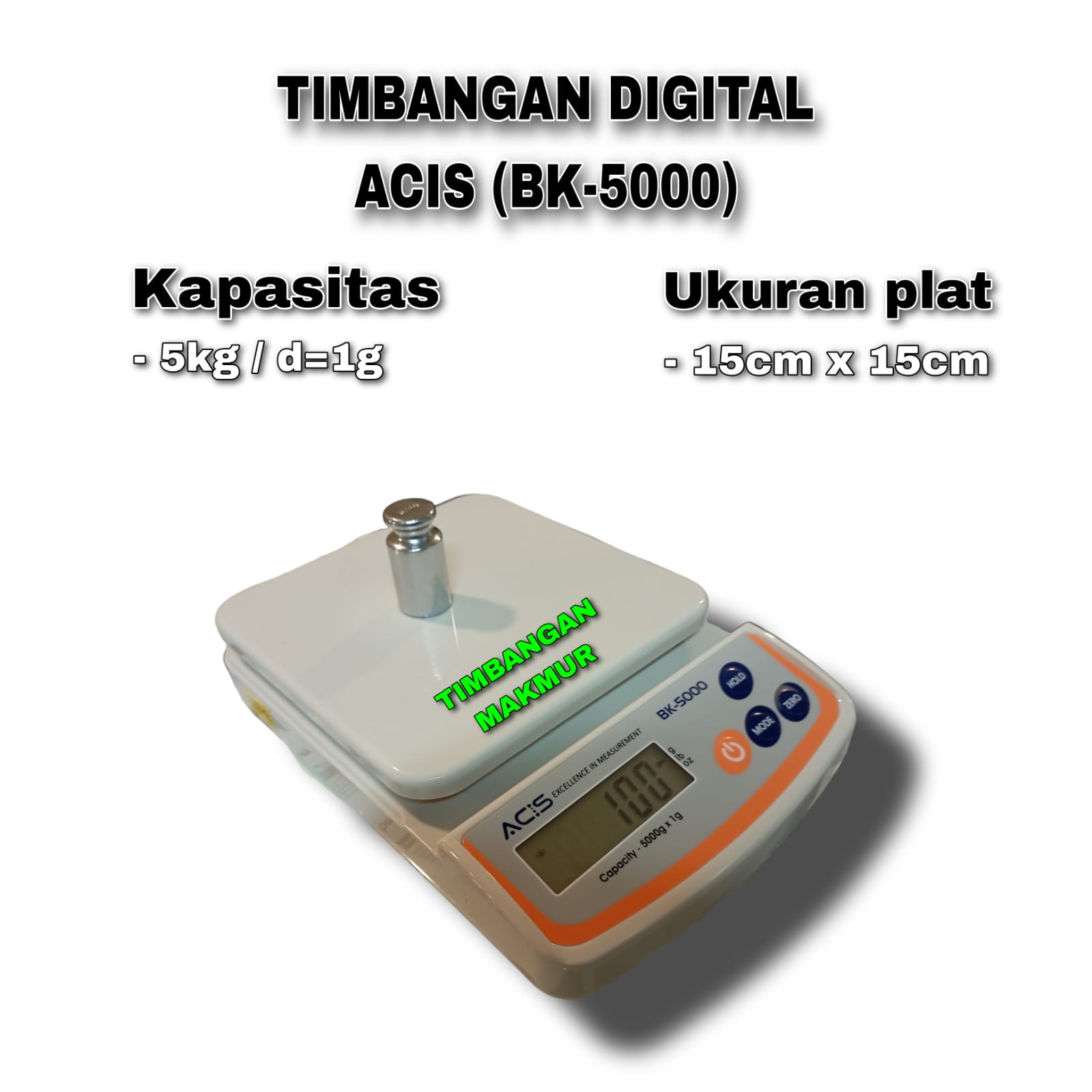 Timbangan Digital Compact ACIS BK-5000 Kapasitas 5kg x 1g | Lazada Indonesia