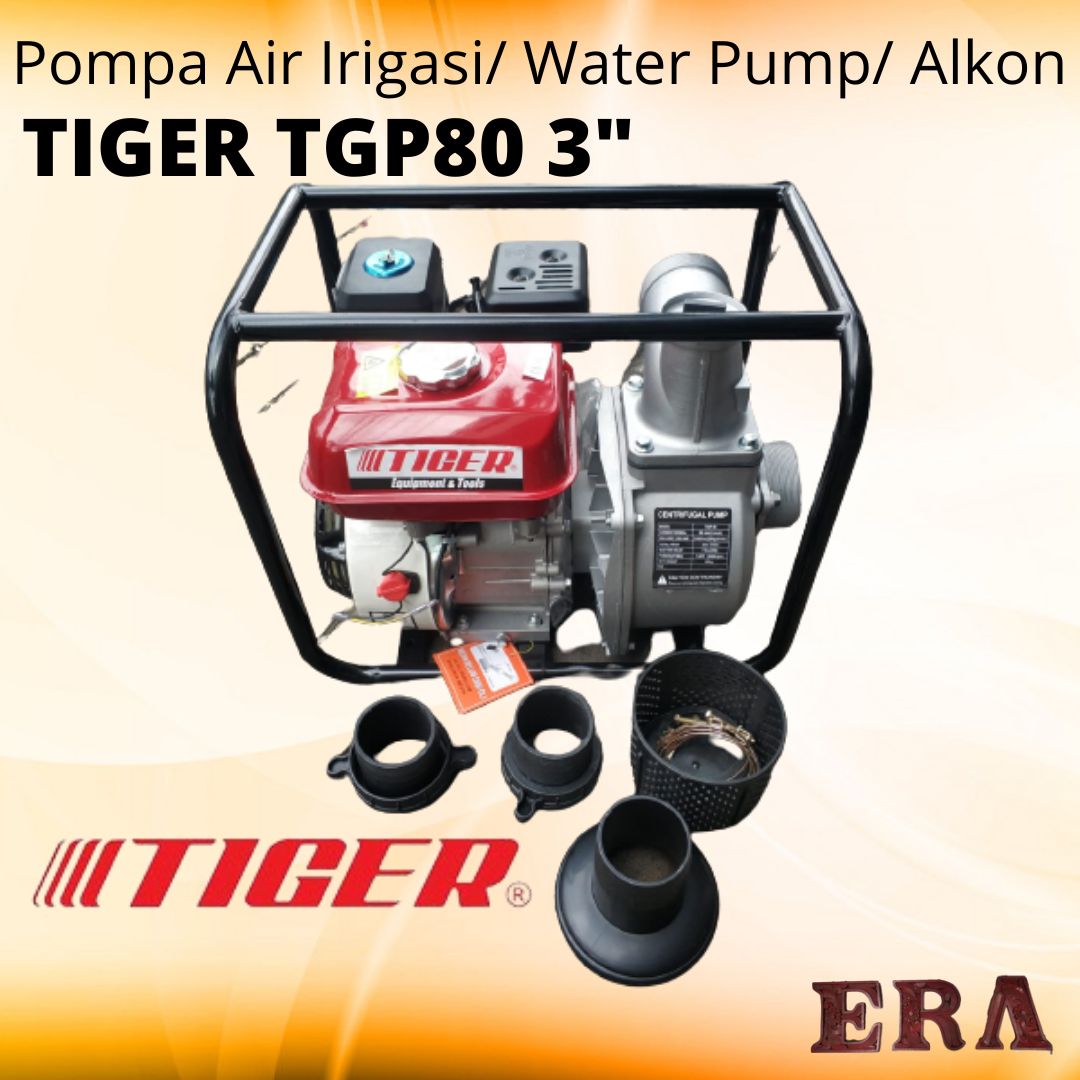 TIGER - Pompa Air Irigasi 3" TGP80 / Water Pump 3 Inci / Alkon 3 Inch / Mesin Pompa Irigasi ...