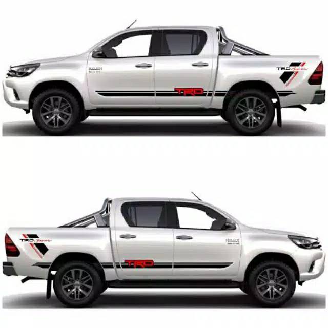 Stiker mobil double cabin hilux sticker hilux trd sportivo stiker mobil ...