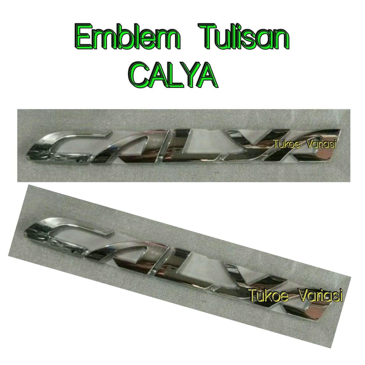 Emblem Logo Tulisan Calya Chrome | Lazada Indonesia