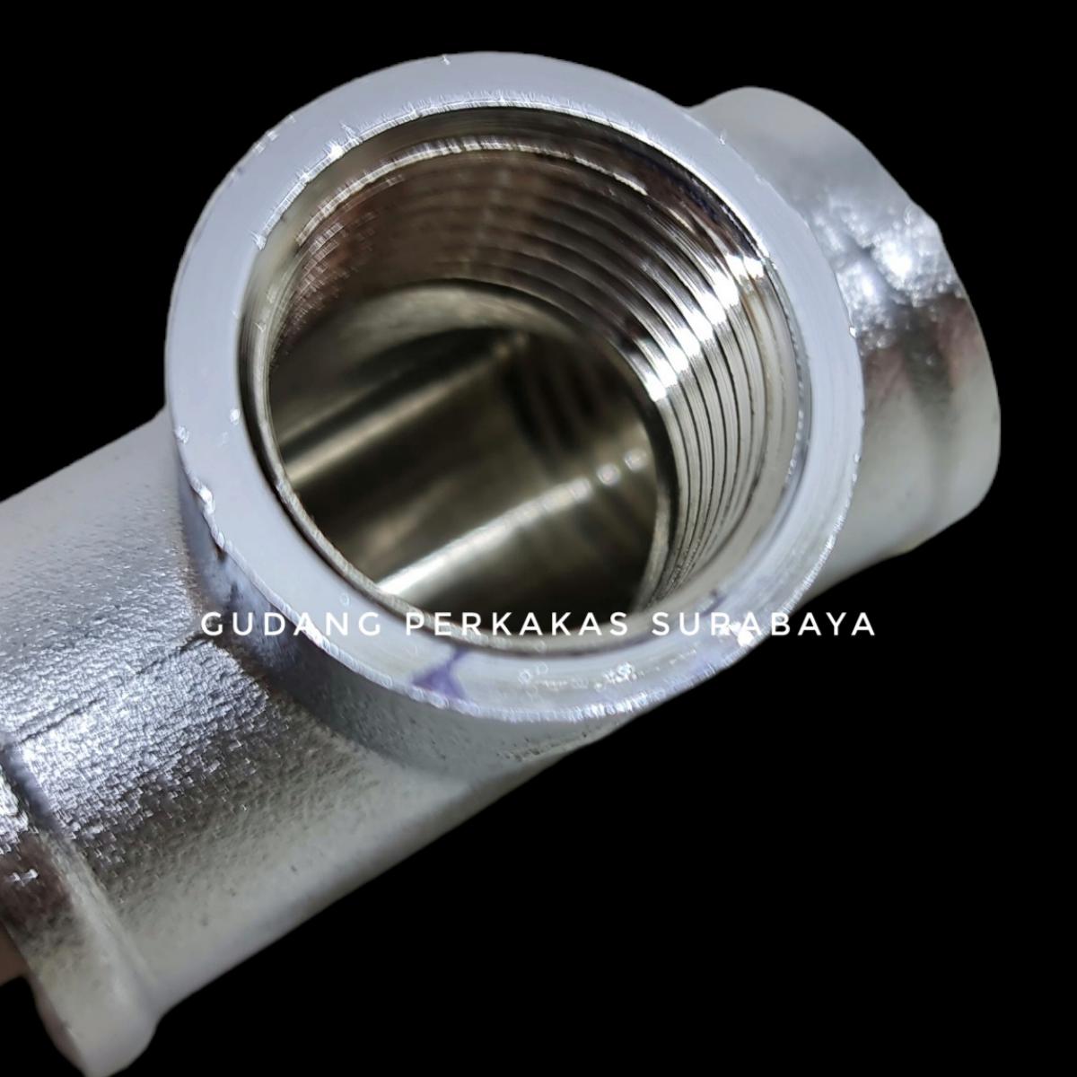 NAPLE T FEMALE TEE PIPE T PIPA TE PIPA ADAPTER DRAT SAMBUNGAN PIPA DRAT DALAM CABANG 3 SOK T ...
