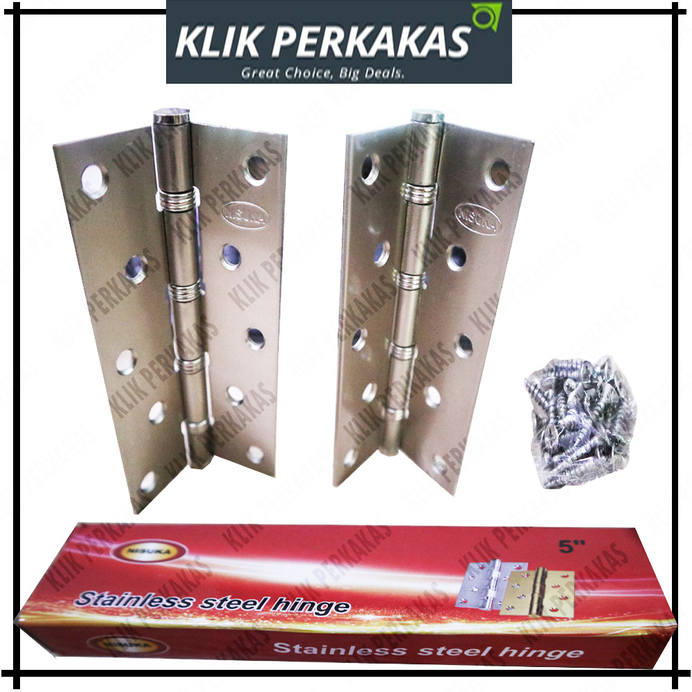 Engsel Pintu 5 Inchi NIKUSKA Engsel Kupu Kupu | Lazada Indonesia