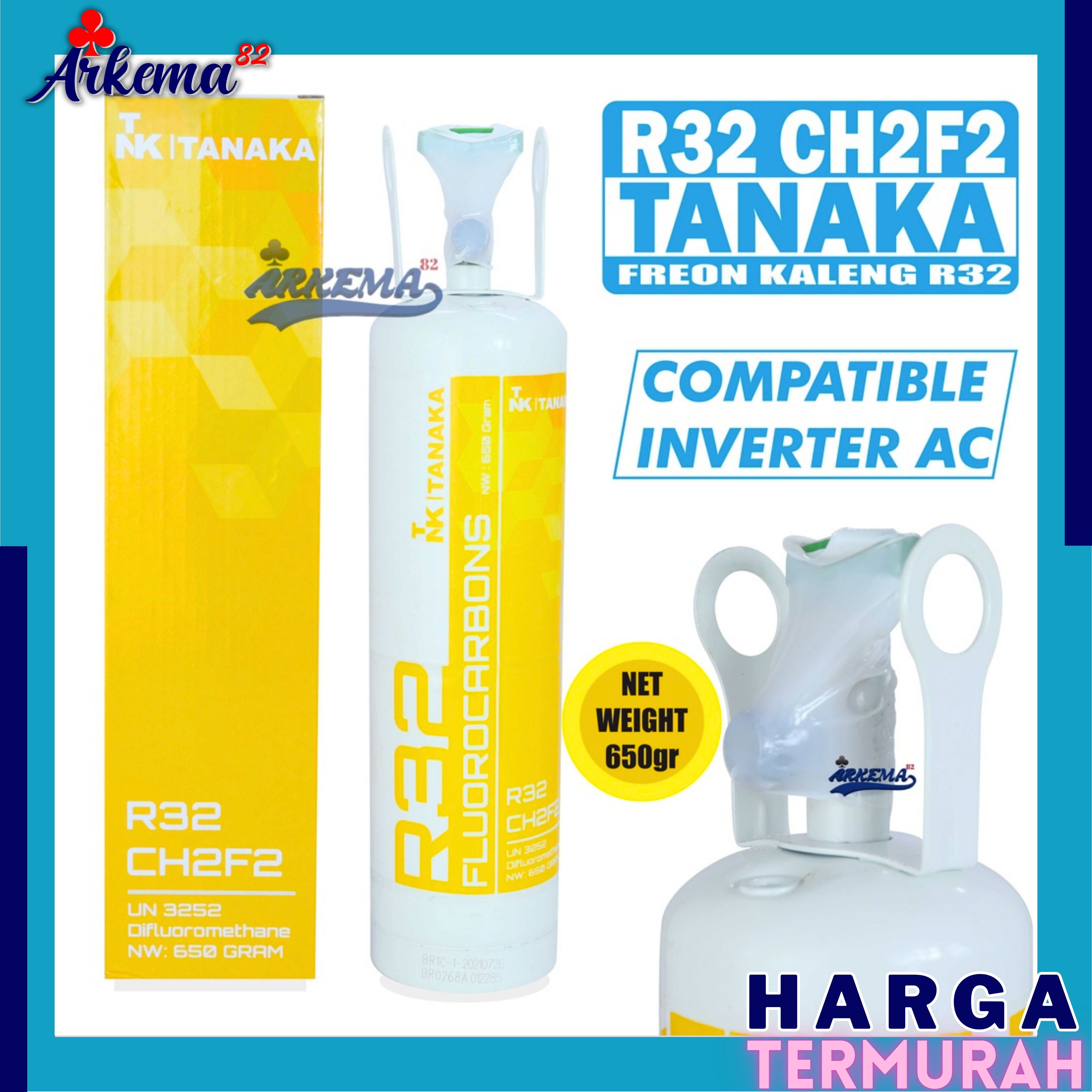 FREON R32 TANAKA REFRIGANT | PREON R 32 REFRIGANT 1 KG CH2F2 ...