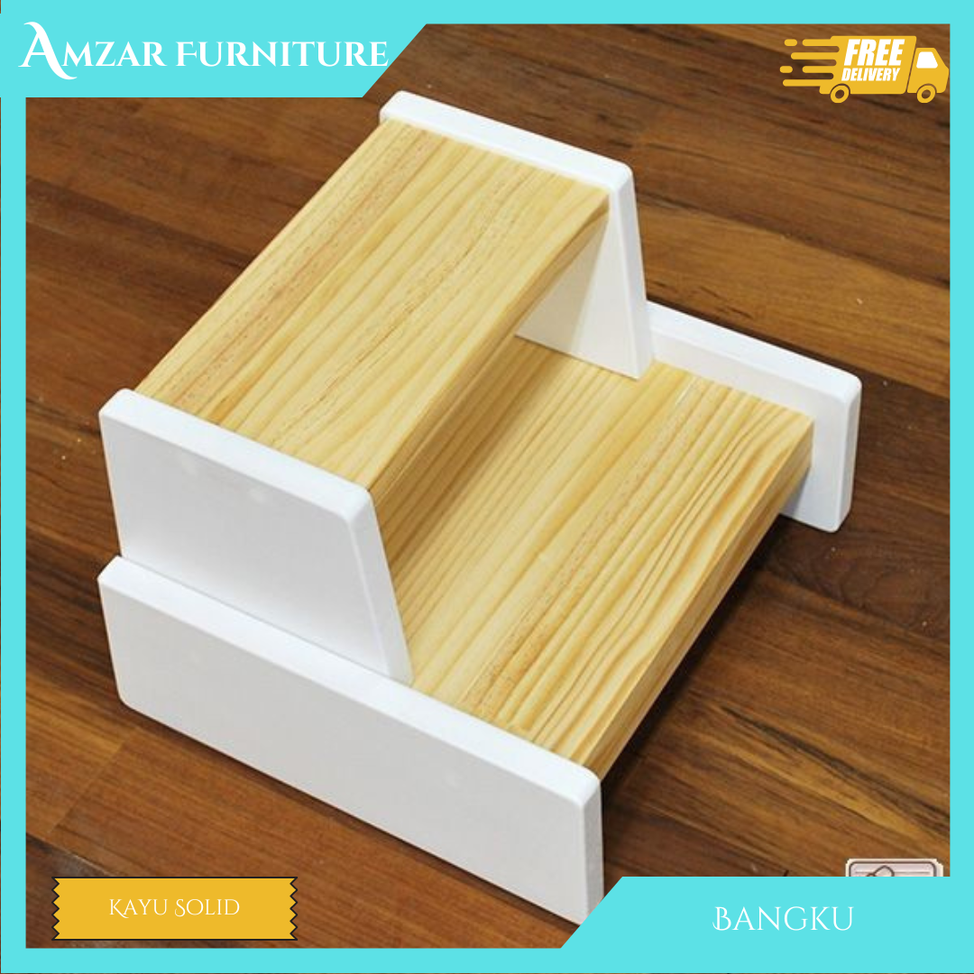 Step Stool Bangku Tangga Kayu Pijakan Untuk Anak Kecil Multi Fungsi ...