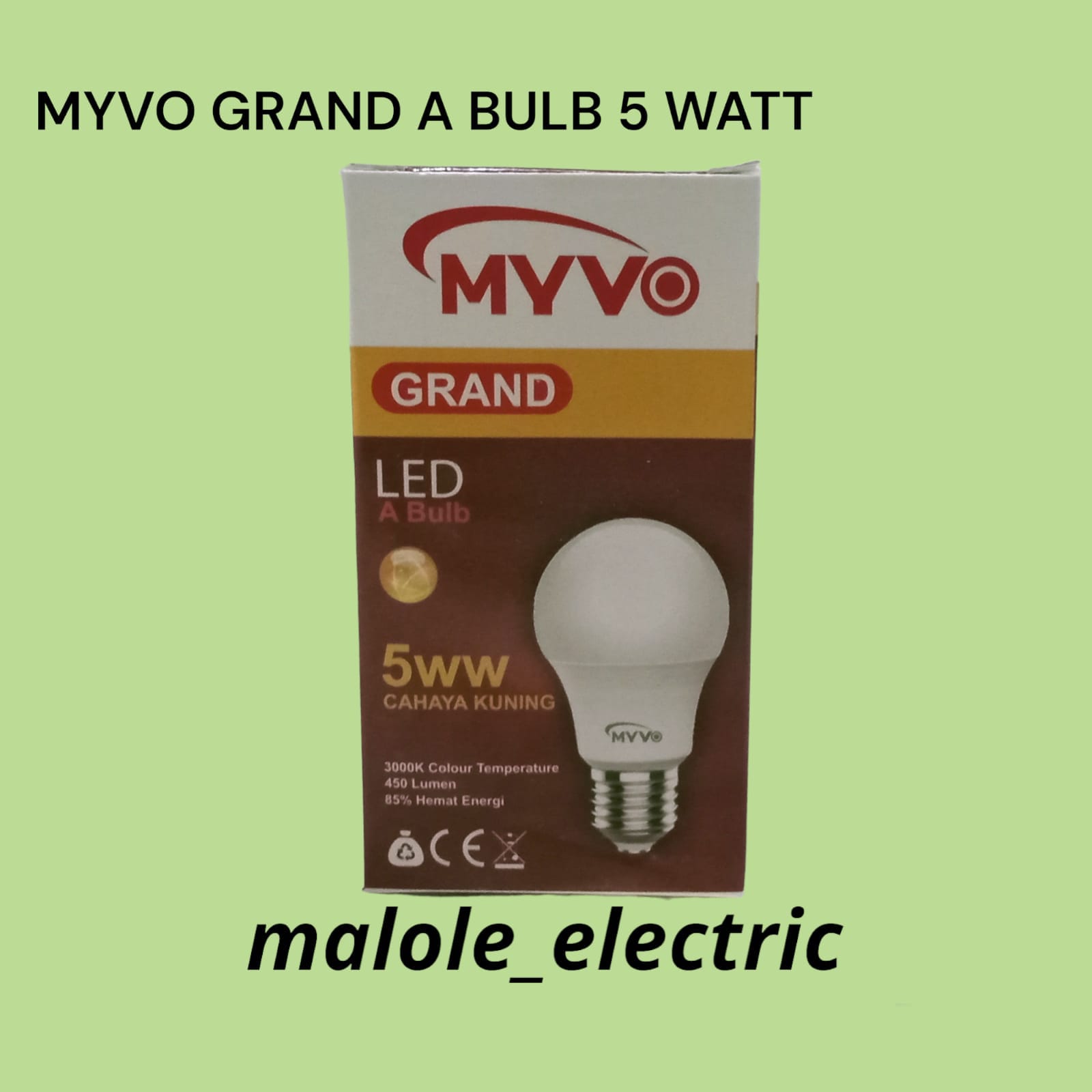 Lampu Led MYVO Grand A Bulb 5 Watt | Lazada Indonesia