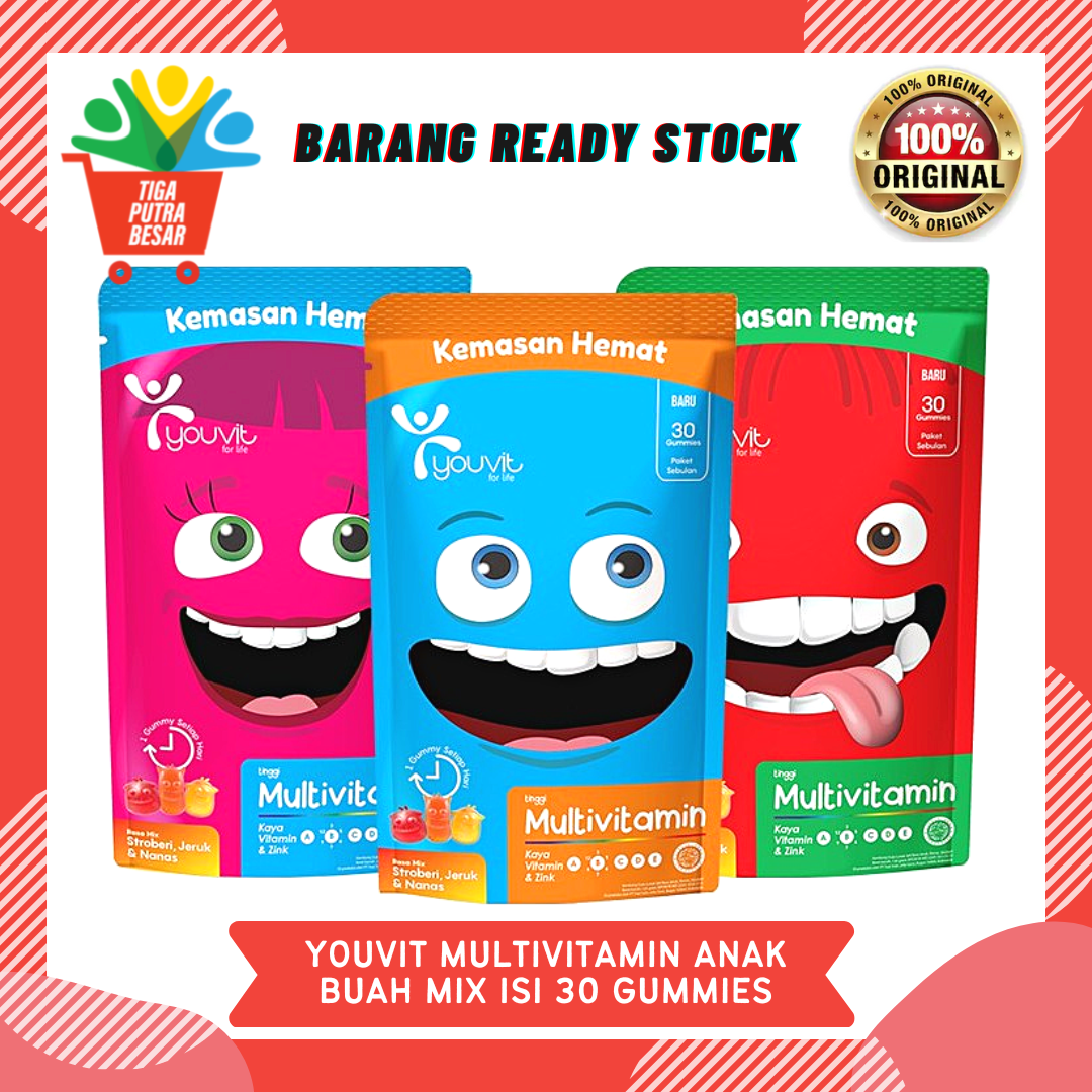 YOUVIT MULTIVITAMIN ANAK ISI 30 PCS GUMMY | Lazada Indonesia