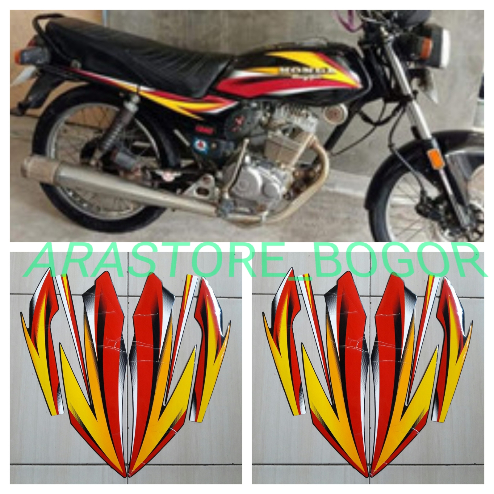 GL PRO MAX 2004 STRIPING BODI LIS LES STICKER MOTOR GL MAX TAHUN 2005 ...