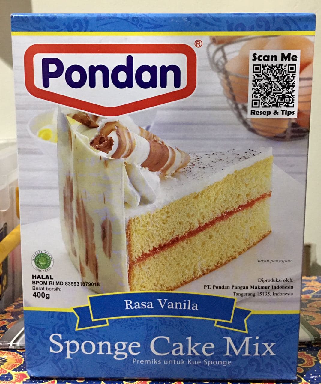 Pondan Sponge Vanila 400gr | Lazada Indonesia