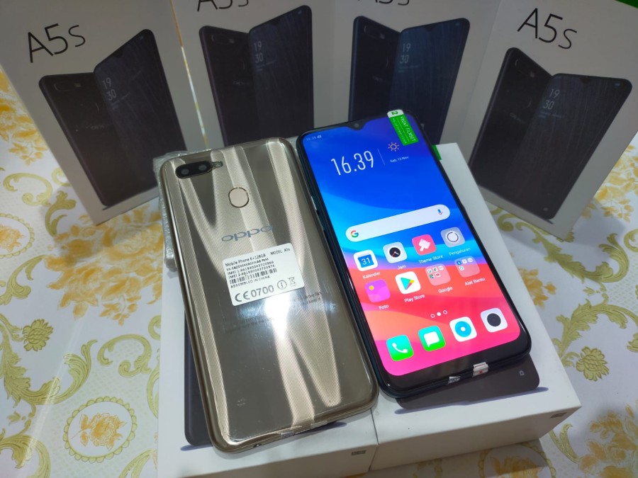 OPPO A5S ORIGINAL GARANSI 1 (SATU) TAHUN - gold, 6/128 | Lazada Indonesia