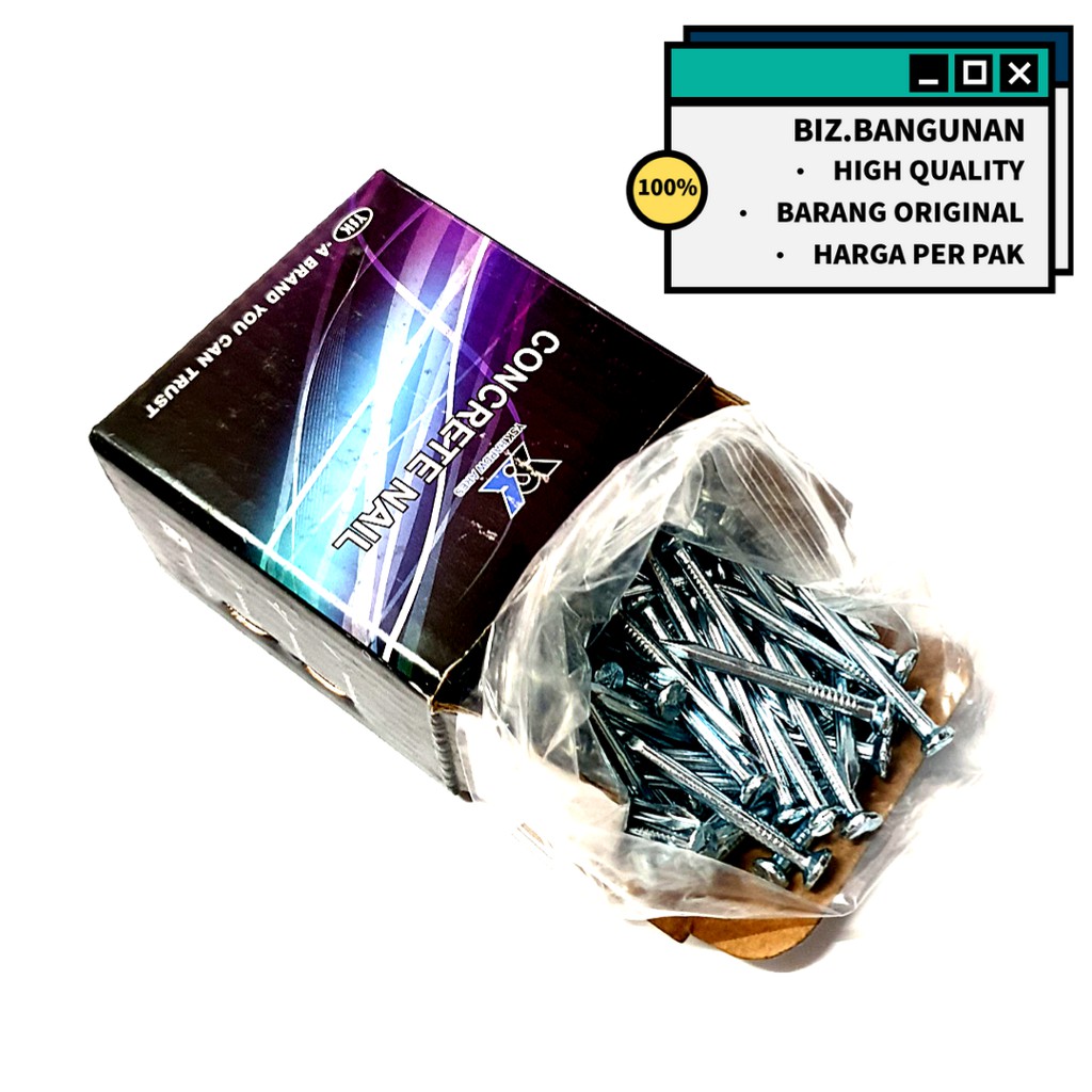 PAKU BETON PUTIH YSK - PAKU TEMBOK 1 1-1/4 1-1/2 2 2-1/2 3 4 5 | Lazada ...