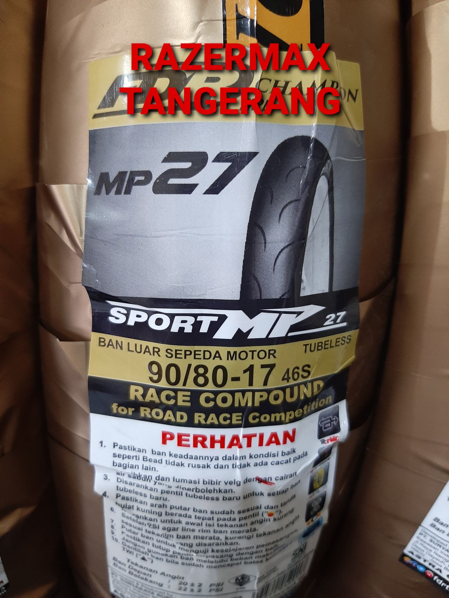 Ban fdr sport mp27 90/80 17 racing compound | Lazada Indonesia