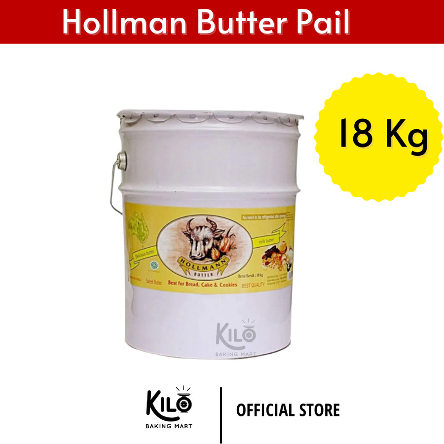 Hollmann Butter 18 kg Hollman Holman Butter kemasan Pail 18 kg | Lazada ...