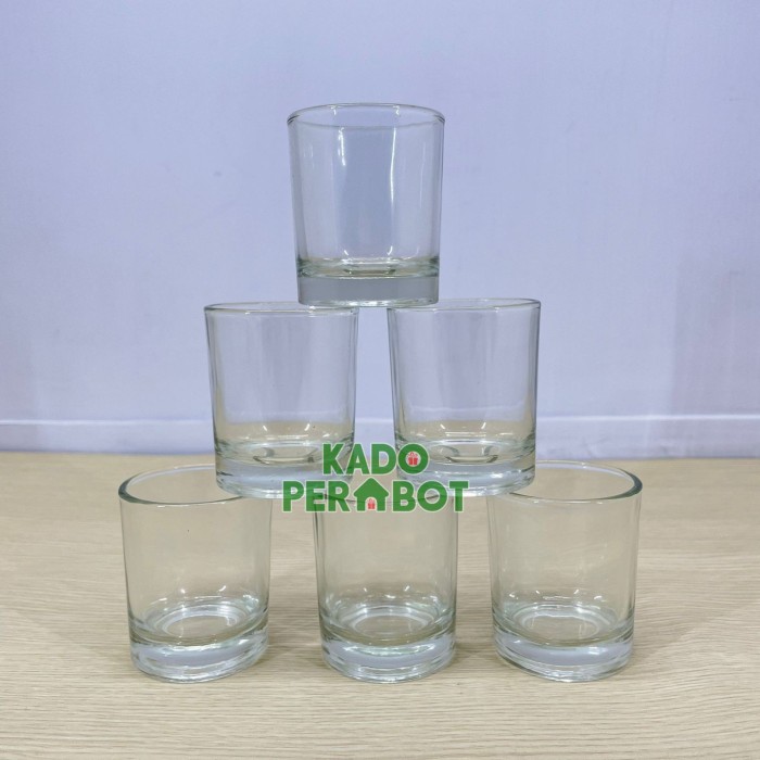 gelas sloki bulat - loki gelas caramel - gelas kaca mini - gelas mini ...