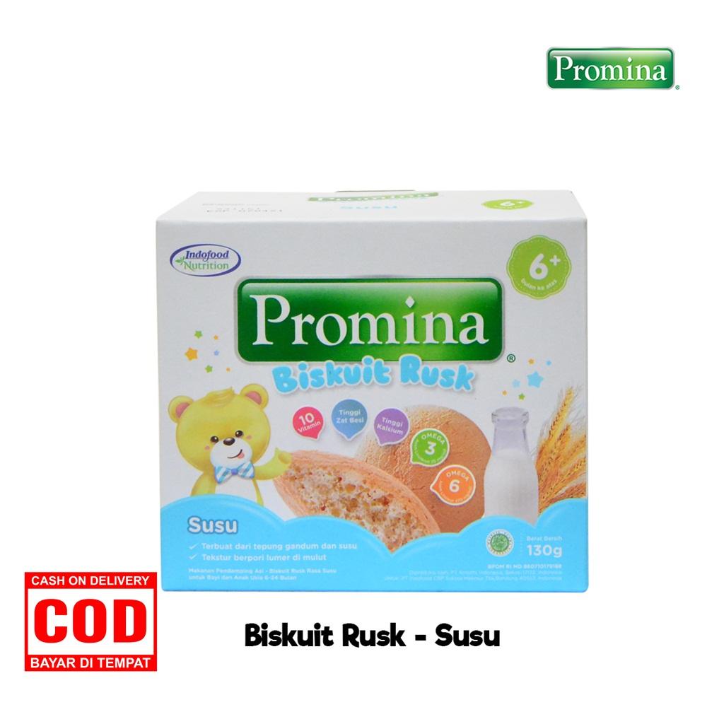 Promina Biskuit Rusk Rasa Susu 130 gr / Biskuit Bayi 6 Bulan+ / Makanan ...