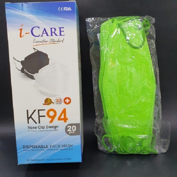 Masker 3ply KF94 Convex ICare 20 pcs Korea Evo disposable Masks 3 ply ...