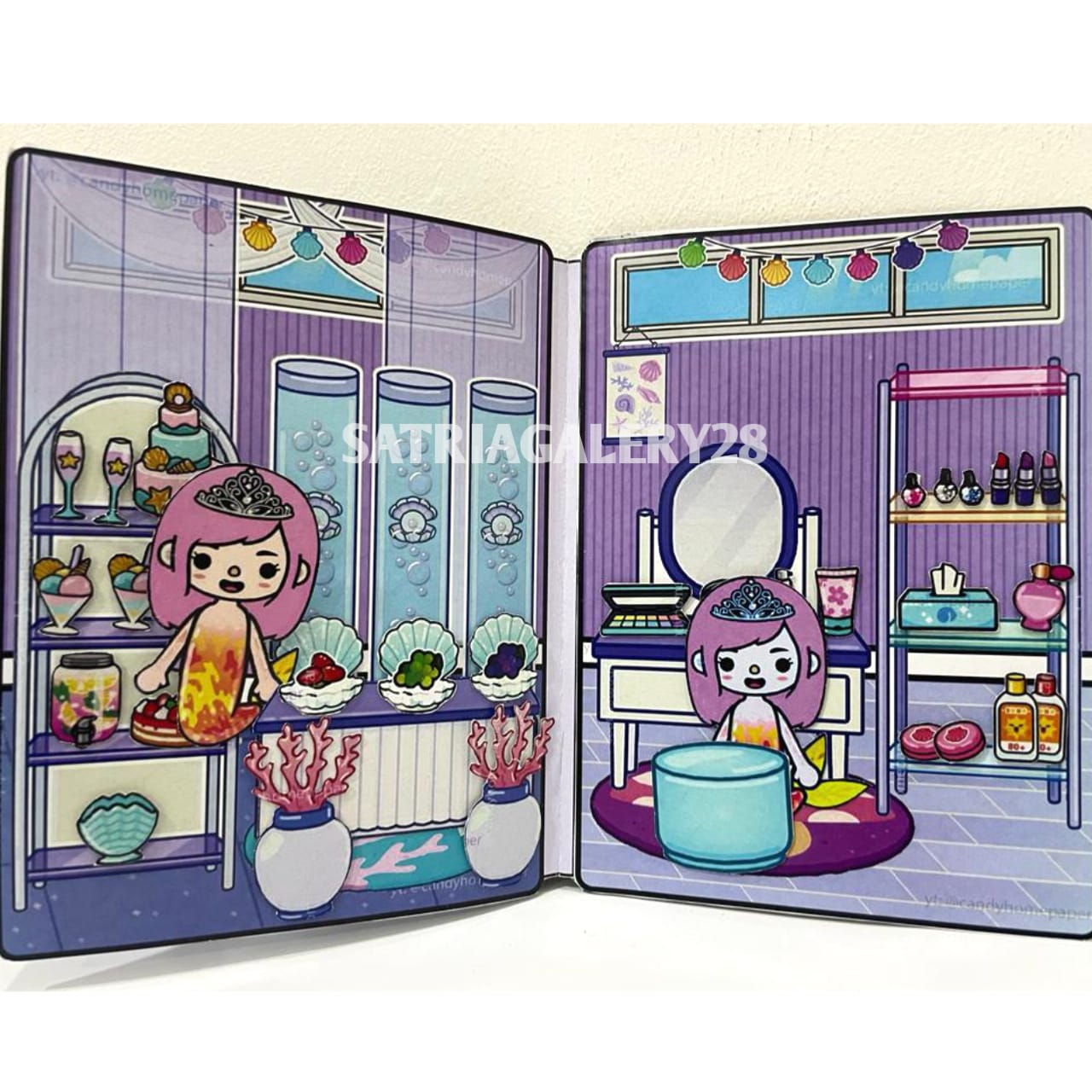PAPER DOLLS HOUSE TOCA BOCA MERMAID SERIES MAINAN EDUKATIF ANAK ...