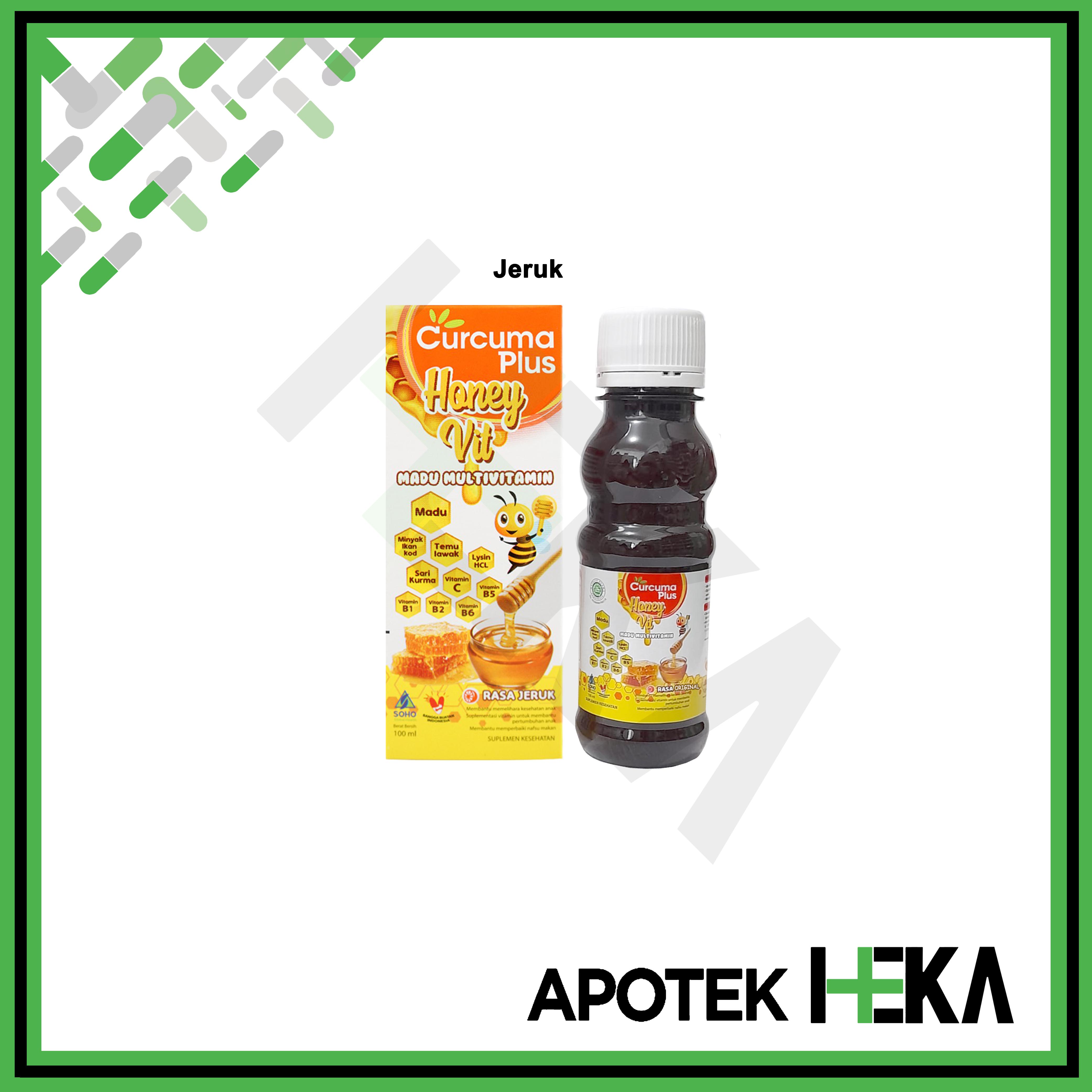 Curcuma Plus Honey Vit Madu 100 ml Original / Jeruk | Lazada Indonesia